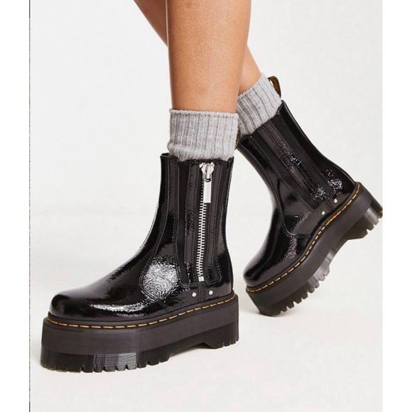 Dr. Martens | Shoes | New Dr Martens Chelsea Distressed Platform Boots ...